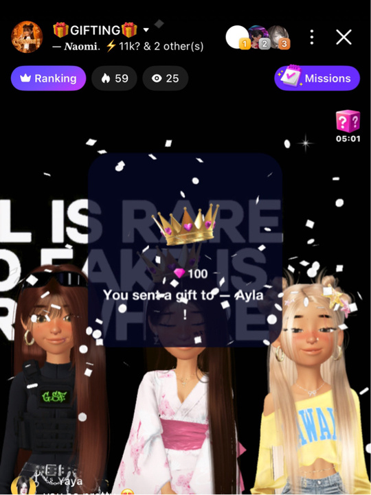 ꧁𝐍𝐚𝐨𝐦𝐢꧂ - Gifting+f4f party - ZEPETO Live